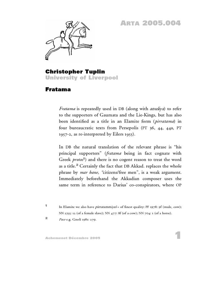 2005 004-Tuplin PDF | PDF | Semiotics