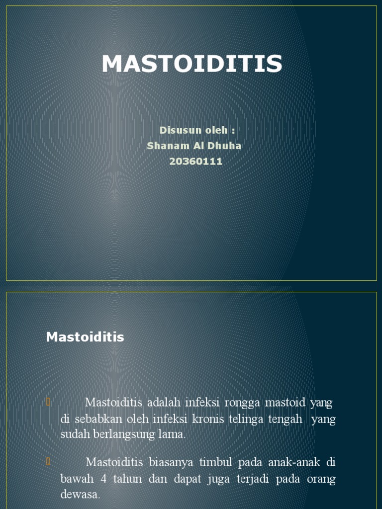 Mastoiditis | PDF