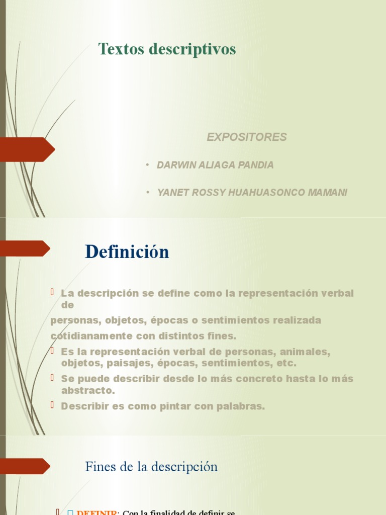 Guía Completa de Textos Descriptivos | PDF | Retrato | Pinturas