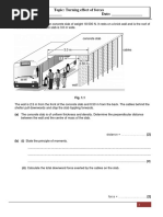 Turning Effect of Forces - Worksheet 3 | PDF | Force | Tension (Physics)