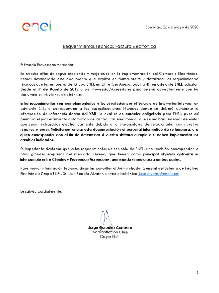Carta Requerimientos Tecnicos Factura Electronica 05 2020 R1 PDF | PDF ... Carta Requerimientos Tecnicos Factura Electronica 05 2020 R1 PDF | PDF ...