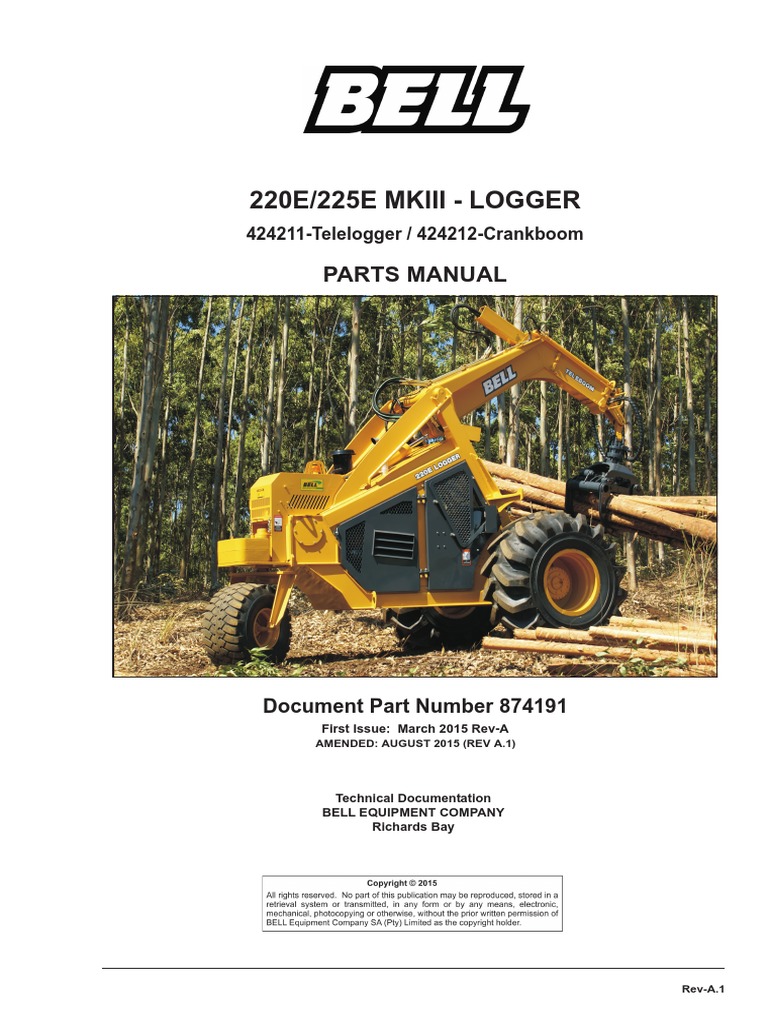 Bell 220 Manual Partes 874191 PM 220e 225e Mkiii Logger Servo | PDF ...