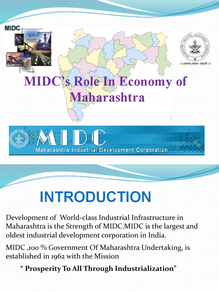 MIDC's Role in Economy of Maharashtra | PDF | Industrialisation ...