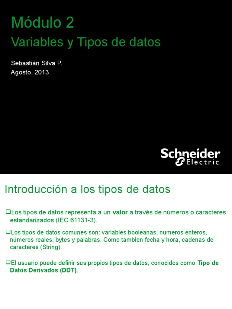Modulo 2. Variables | PDF | Tipo de datos | Variable (informática)