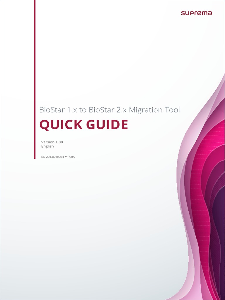 BioStar 1.x To BioStar 2.x Migration Tool - QG - V1.00 - EN | PDF | Databases | Password