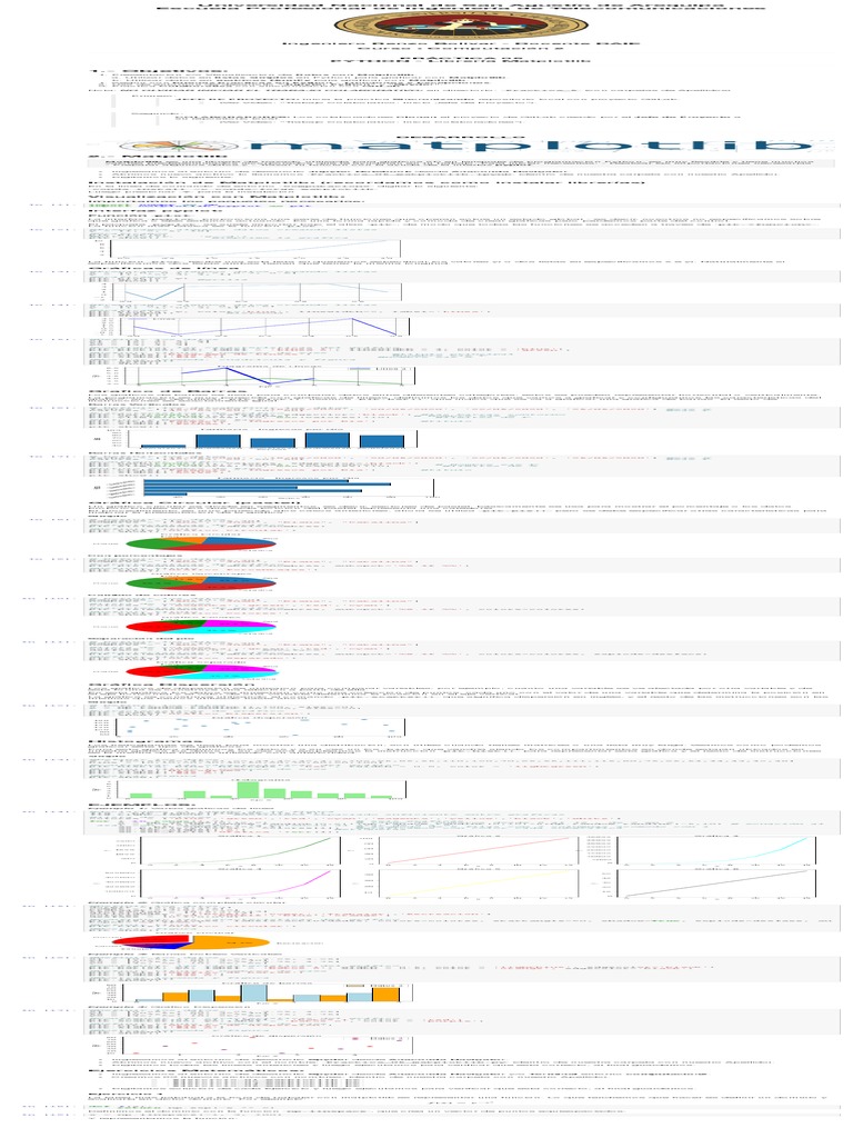 Practica - 05 - MatPlotLib | Descargar gratis PDF | Histograma | Python (lenguaje de programación)