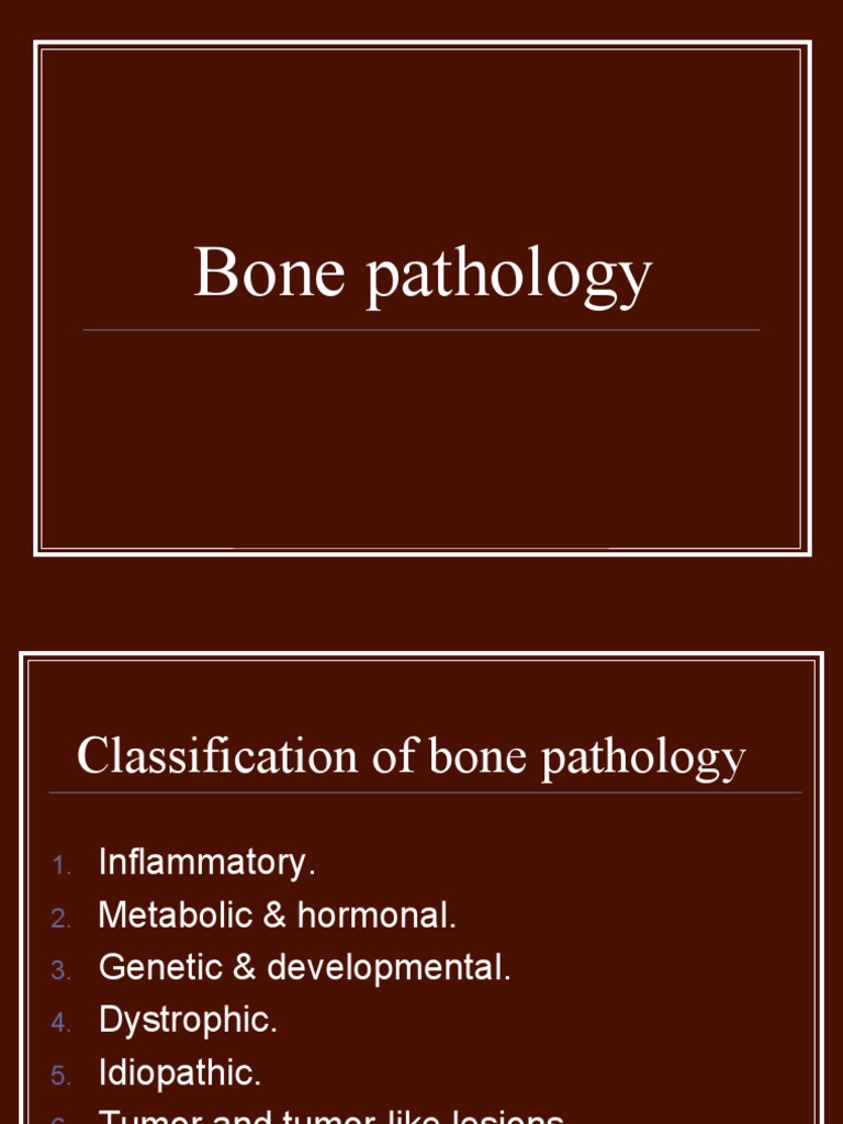 Bone Pathology and Disorders Overview | PDF | Bone | Medicine