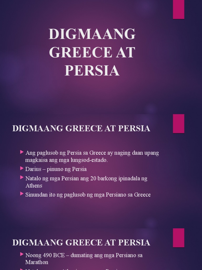 Digmaang Greece at Persia | PDF