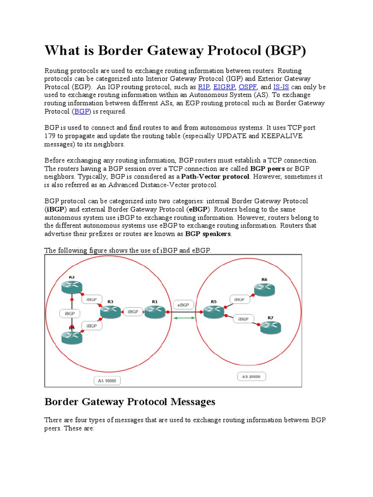 Understanding Border Gateway Protocol (BGP) | PDF | Routing | Network ...