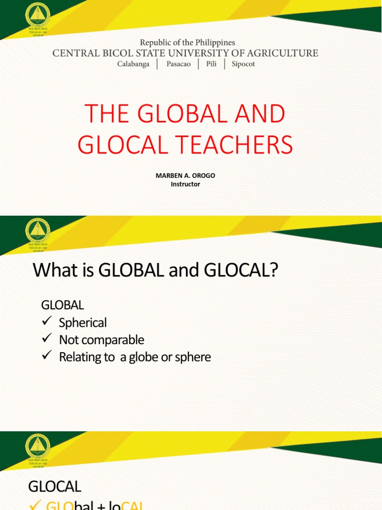 Lesson 10 - The Global and Glocal Teachers | PDF