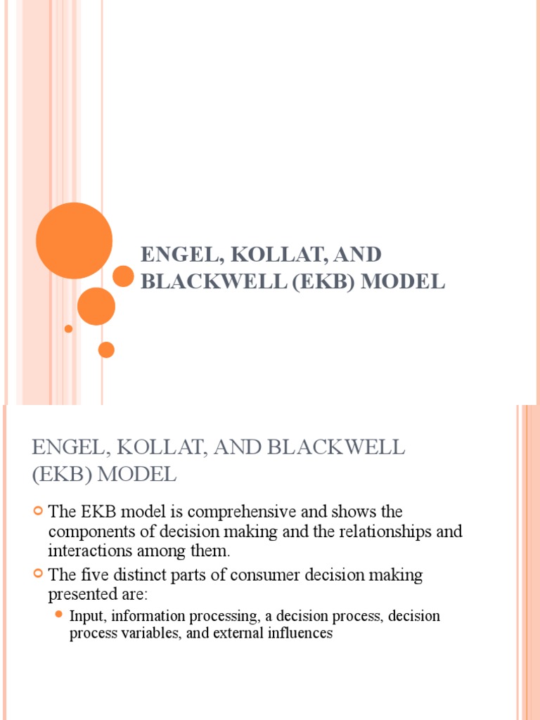 Engel, Kollat, and Blackwell (Ekb) Model | PDF