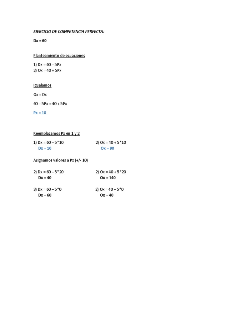 Ejercicio de Micro | PDF