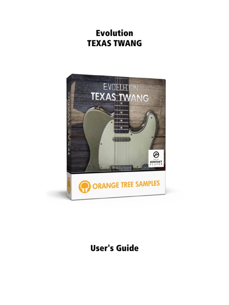 Evolution Texas Twang - User's Guide | PDF | Guitars | Irish Musical ...