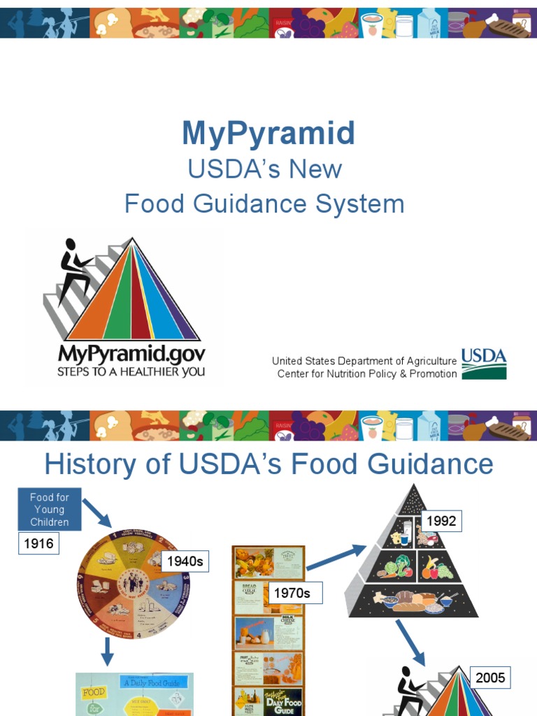 Mypyramid: Usda'S New Food Guidance System | PDF | Whole Grain | Bean