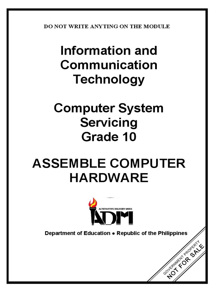 TLE-TE 10 - Q1 - W1 - Mod1 - ICT CSS | PDF | Personal Computers | Microcomputers