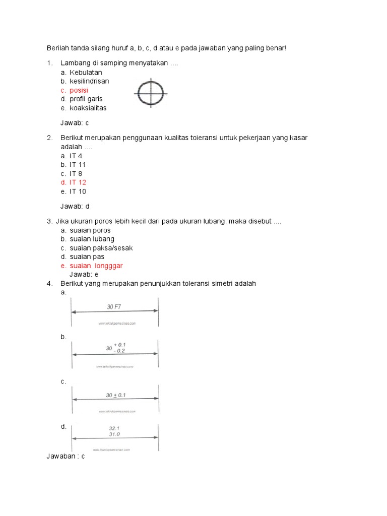 Soal Gambar Manufaktur Xi | PDF | Metode & Bahan Ajar | Teknologi & Rekayasa