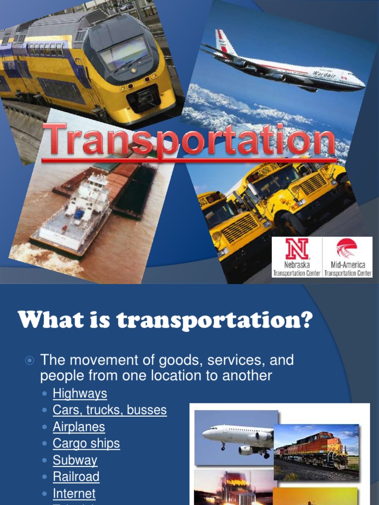 Introduction To Transportation PDF | PDF
