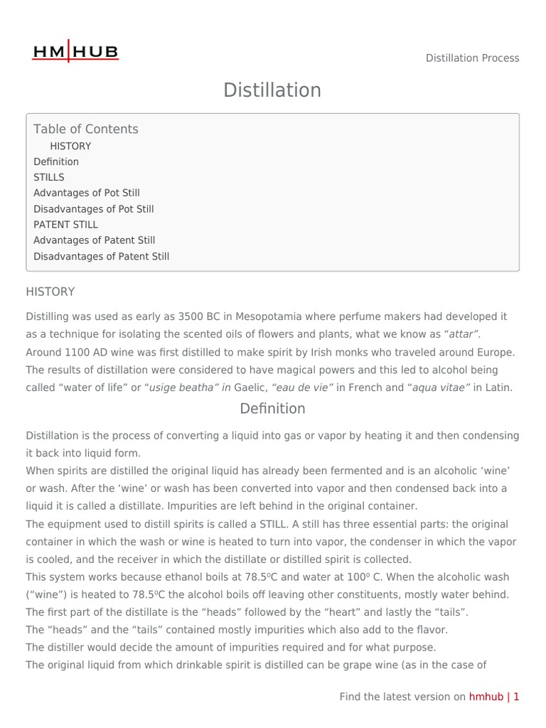 Distillation Process | PDF | Distillation | Unit Operations