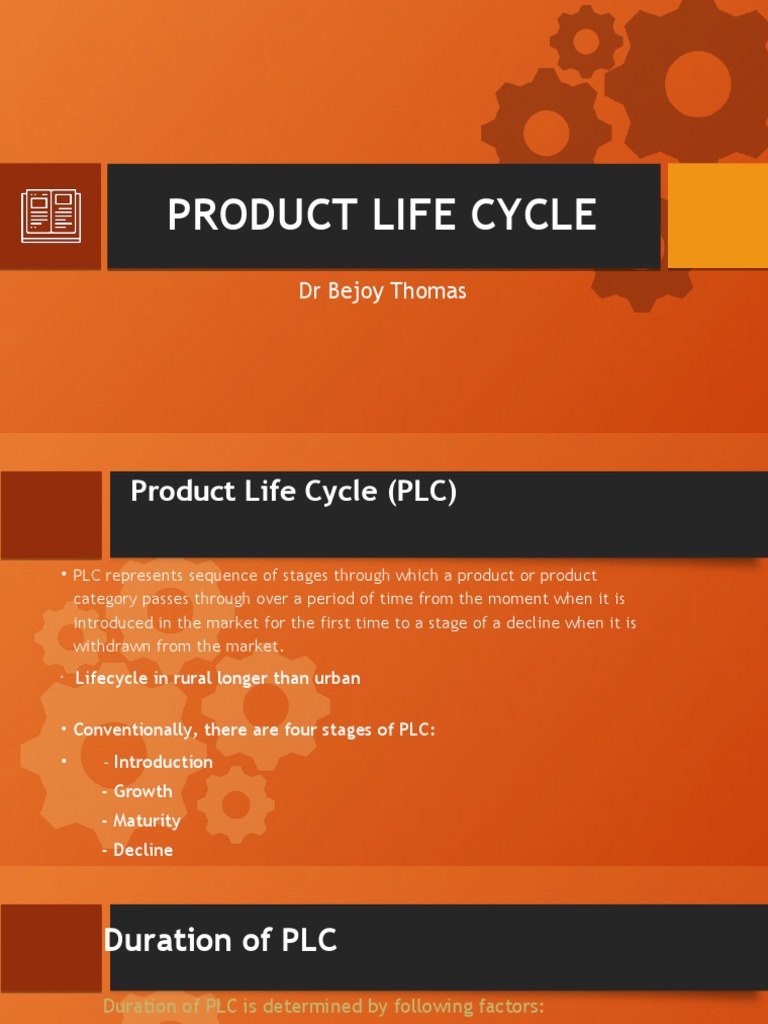 Product Life Cycle: DR Bejoy Thomas | PDF | Marketing | Pricing