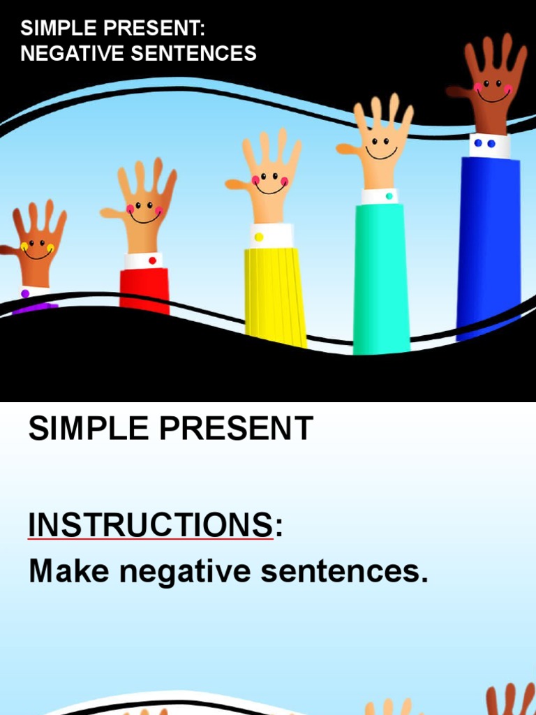 Simple Present: Negative Sentences | PDF | Linguistic Morphology | Syntax
