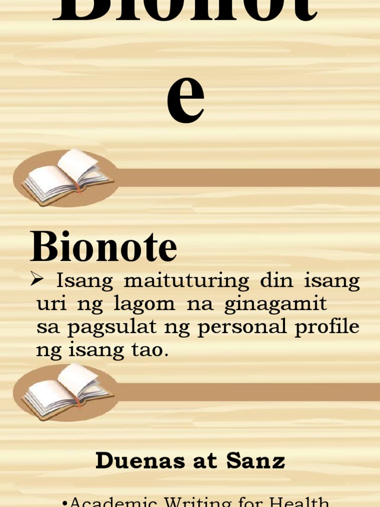 Bionote | PDF