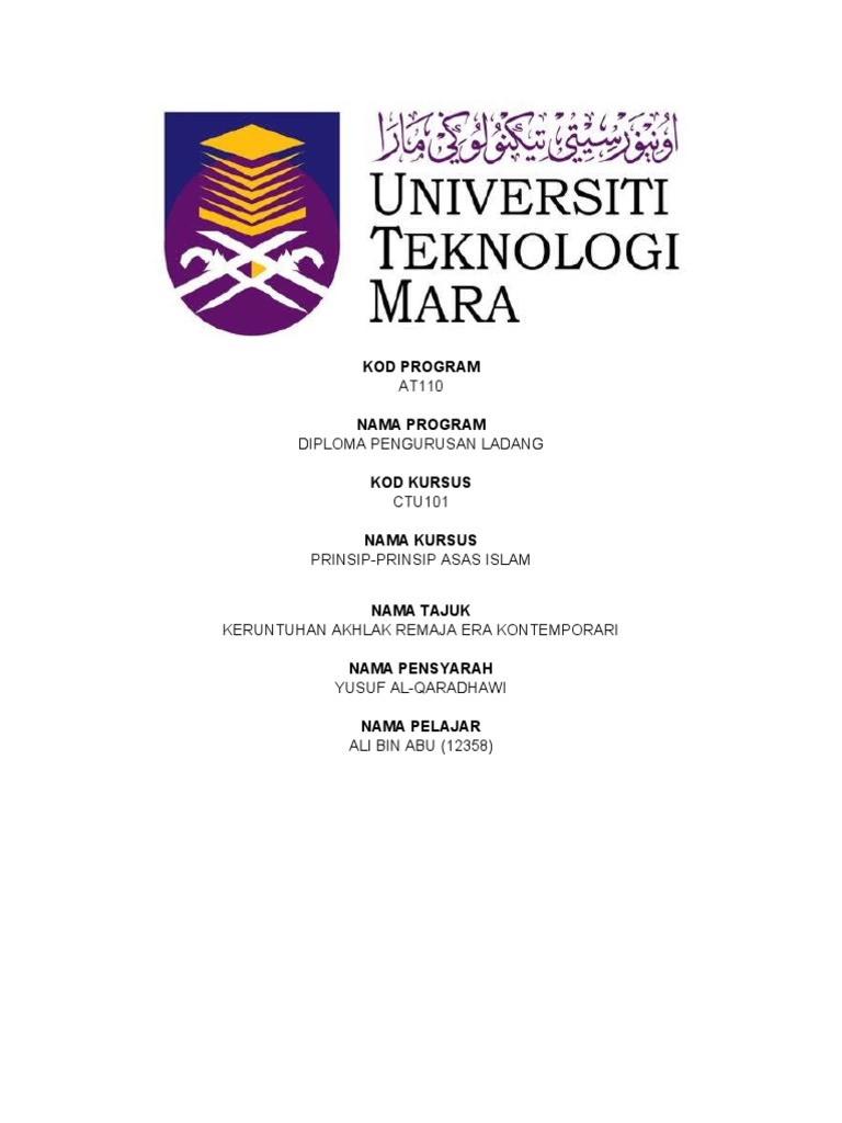 Format Penulisan Tugasan | PDF