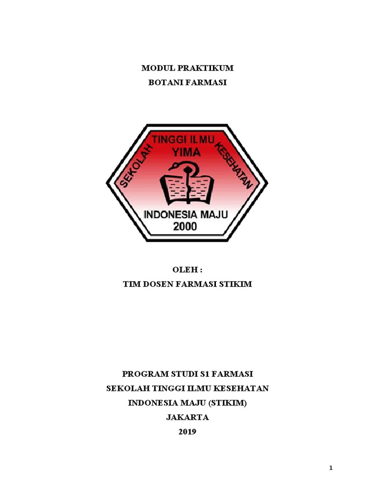Modul Praktikum Botani Farmasi | PDF