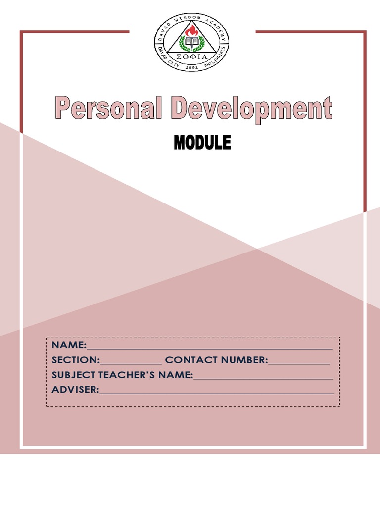 Name: - Section: - Contact Number: - Subject Teacher's Name: - Adviser ...