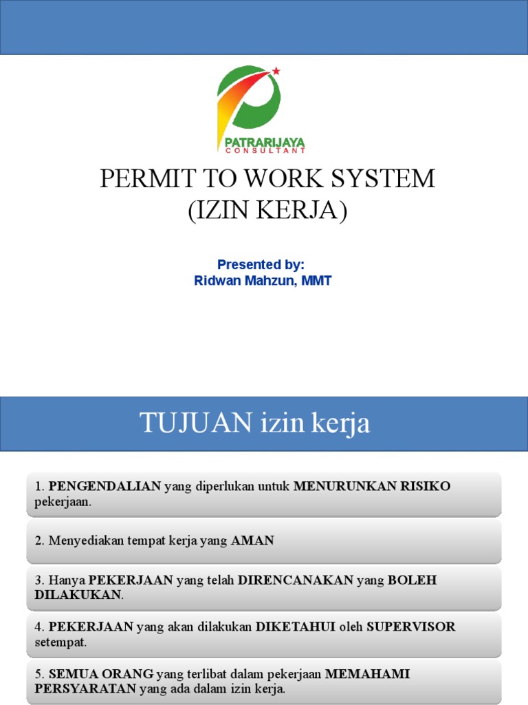 Ptw-Izin Kerja (RM) | PDF