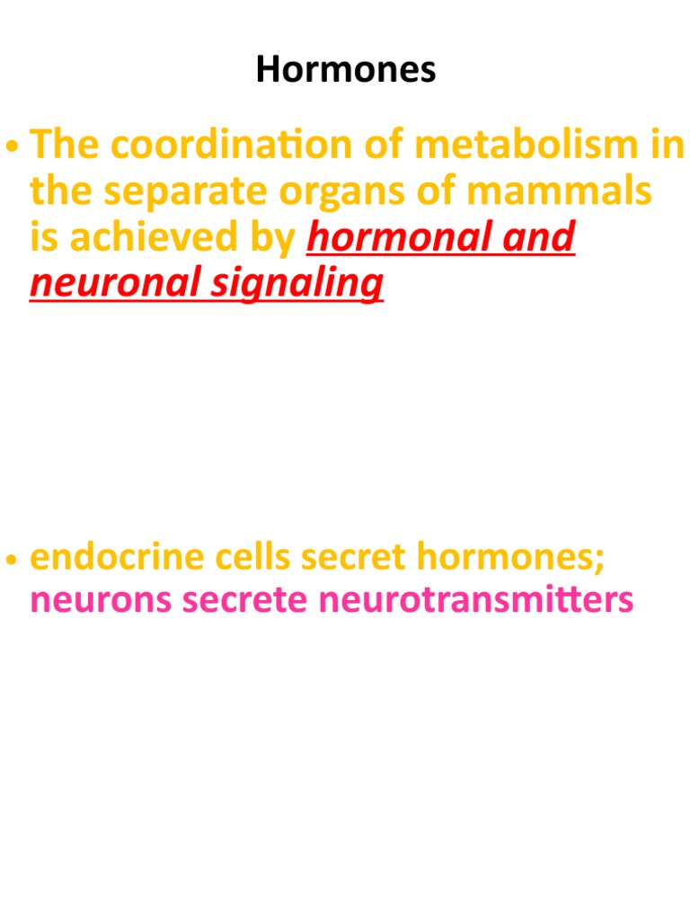 1 - Hormonal Signal Transduction 2 | PDF | Hormone | Cell Signaling