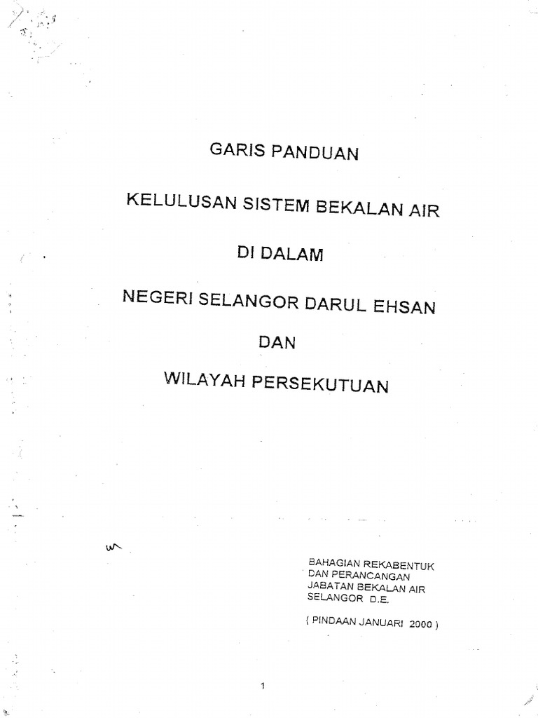 SYABAS-Water Supply Guides | PDF