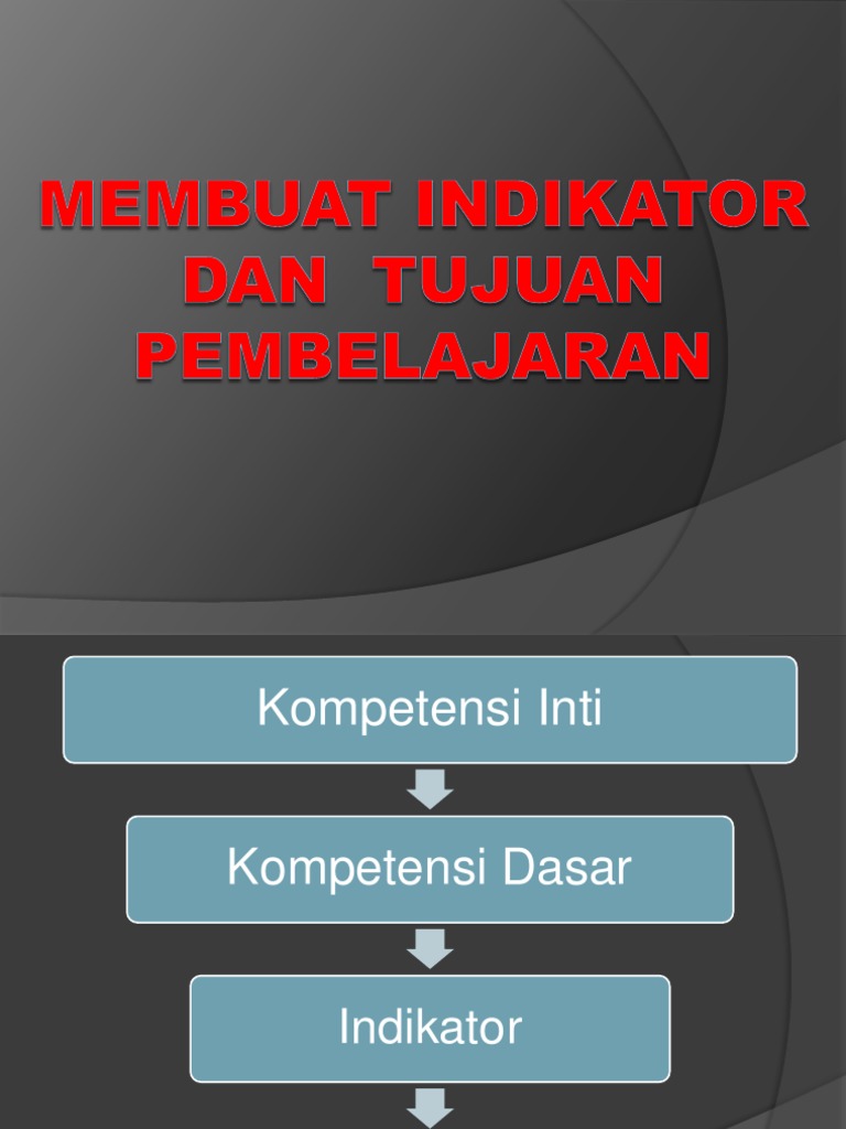 Membuat Indikator Pembelajaran | PDF