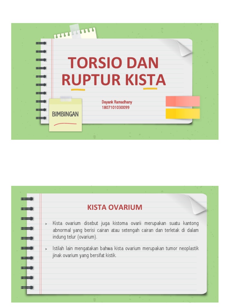 Torsio Dan Ruptur Kista | PDF | Sains & Matematika