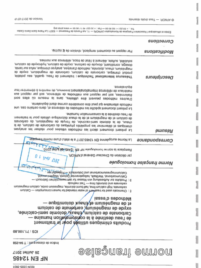 Norme NF EN 12485 | PDF