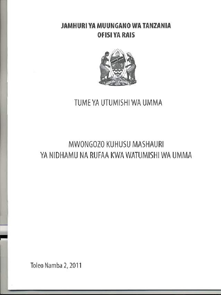 MWONGOZO KUHUSU MASHAURI YA NIDHAMU NA RUFAA0001 SW | PDF