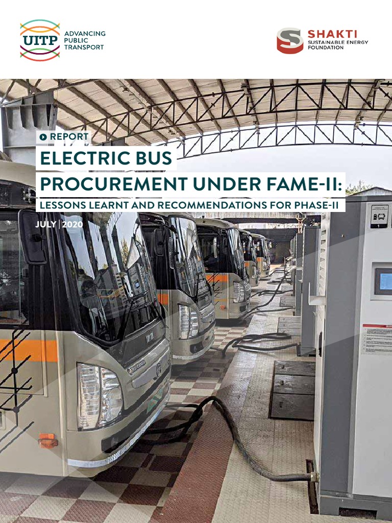 E Bus Procurement Report | PDF | Procurement | Bus