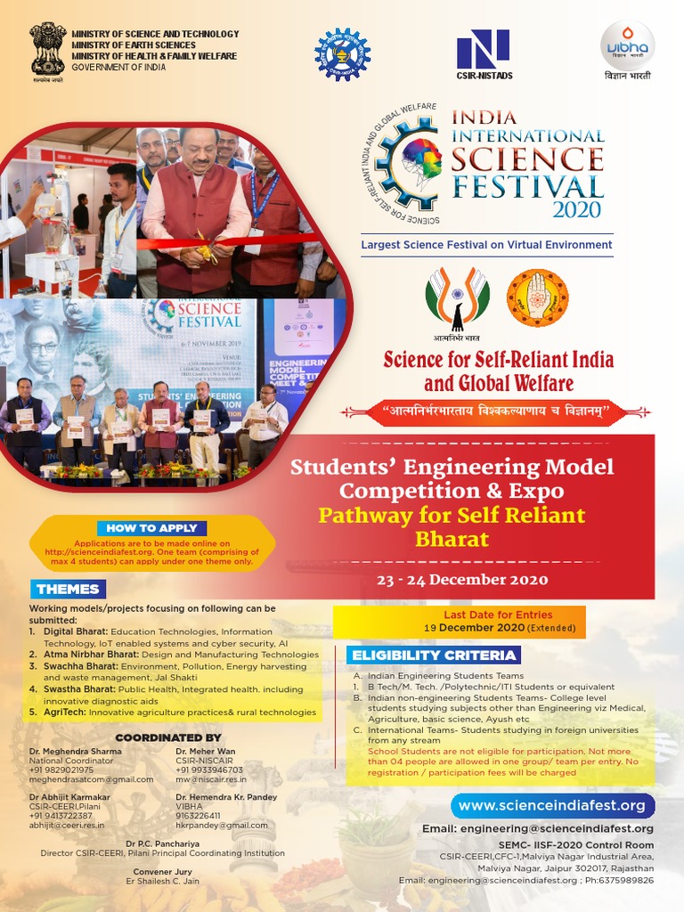 SEMC Poster IISF 2020 Extended | PDF | Science | Science And Technology
