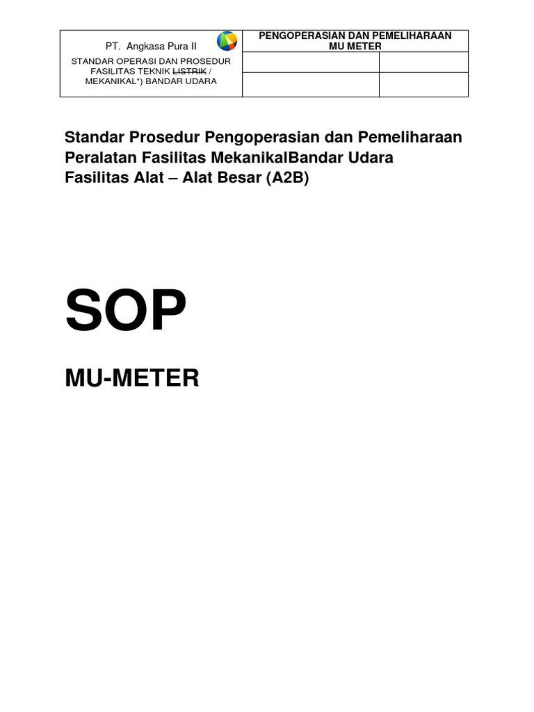 Sop Mu Meter | PDF