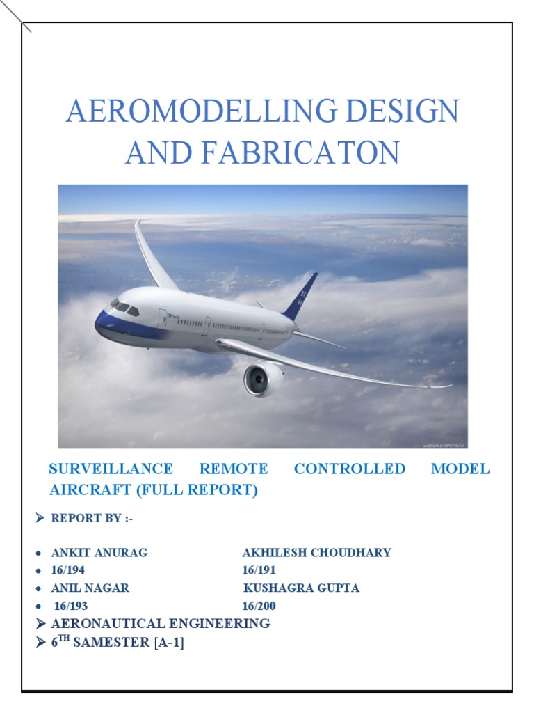 Aeromodelling Design | PDF | Flight Dynamics (Fixed Wing Aircraft ...