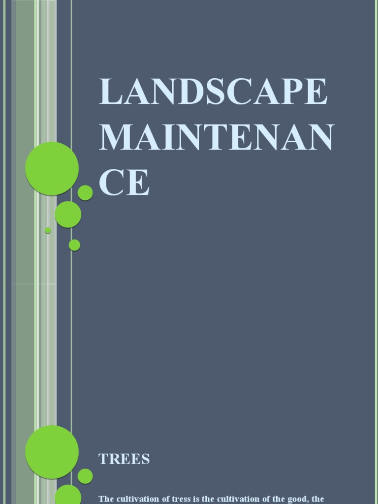 A Guide to Landscape Maintenance: Best Practices for Tree Care, Pruning ...