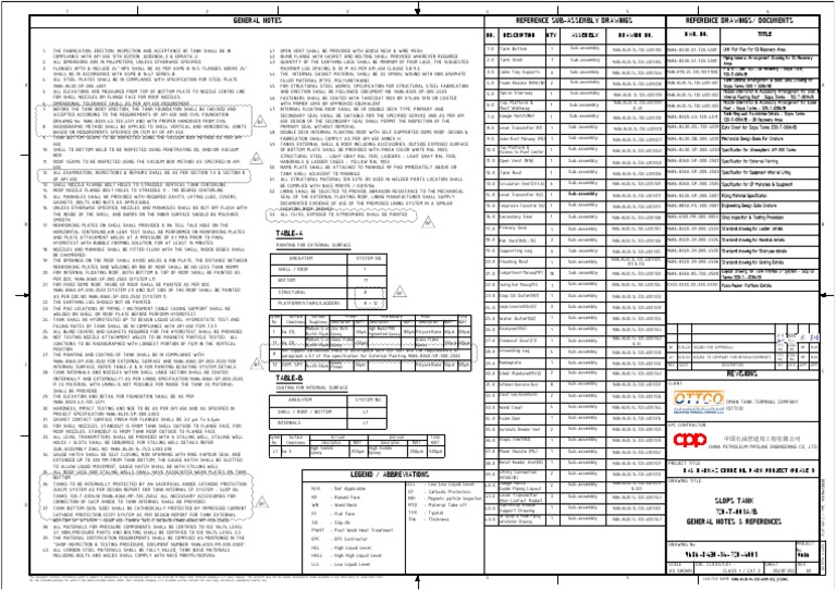 General Notes Reference Sub-Assembly Drawings Reference Drawings ...