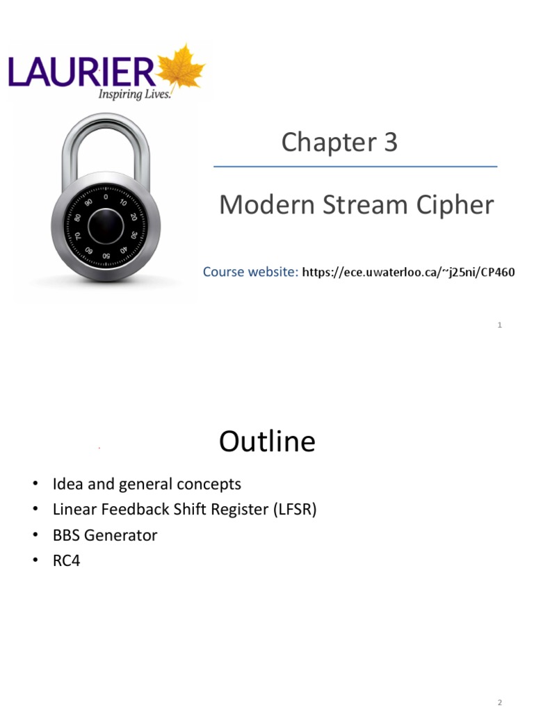 Modern Stream Cipher | PDF | Secrecy | Algorithms