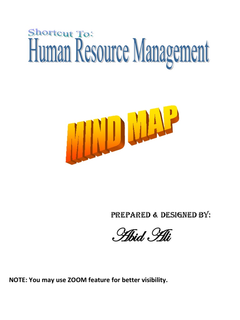 Mind Map of Human Resource Management (HRM) | PDF