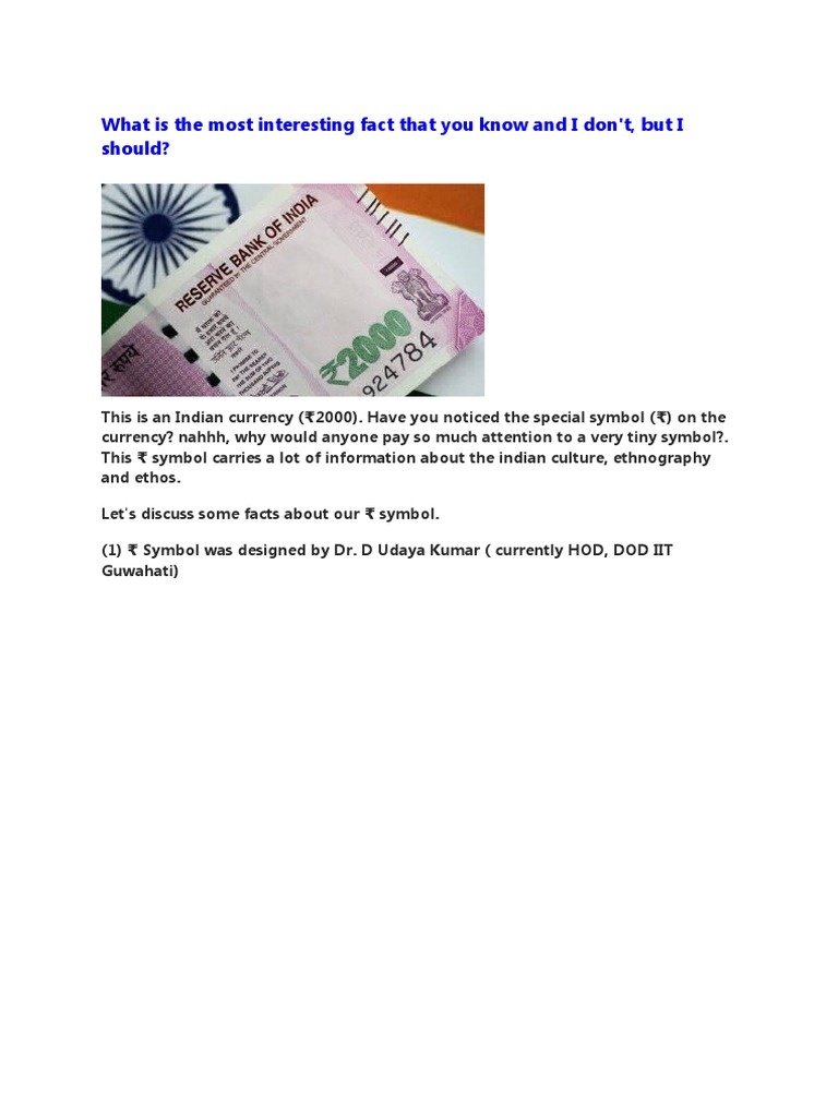 Indian Rupee Symbol | PDF