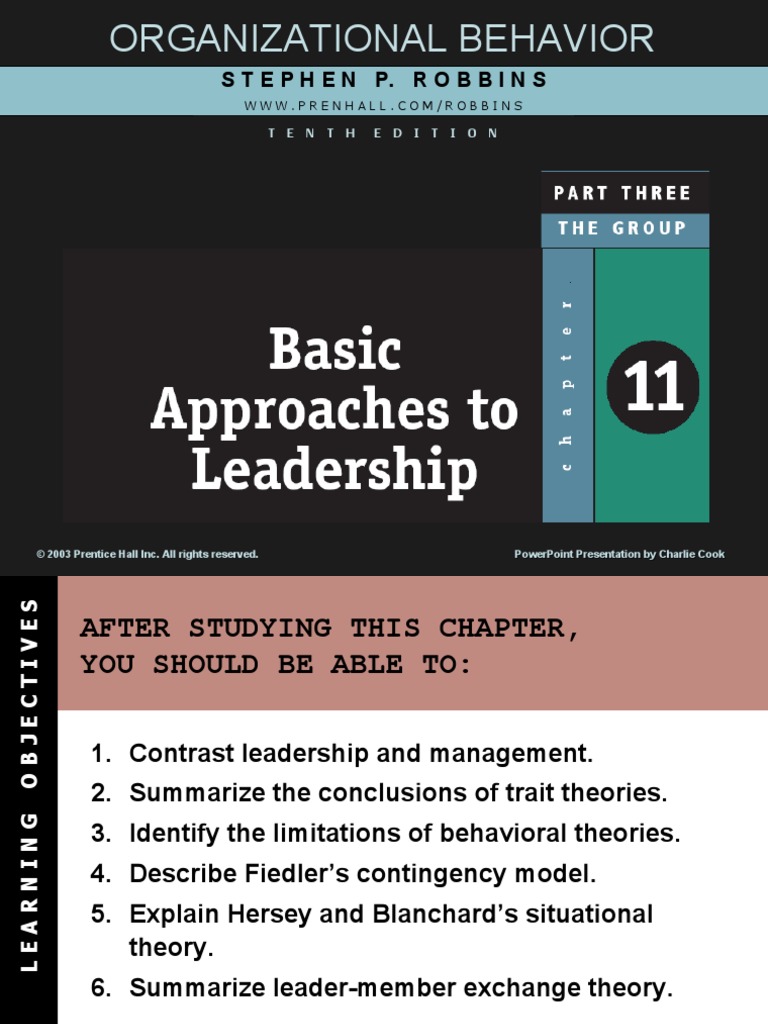 Basic Approach To Leadership | PDF | Control (Social And Political ...