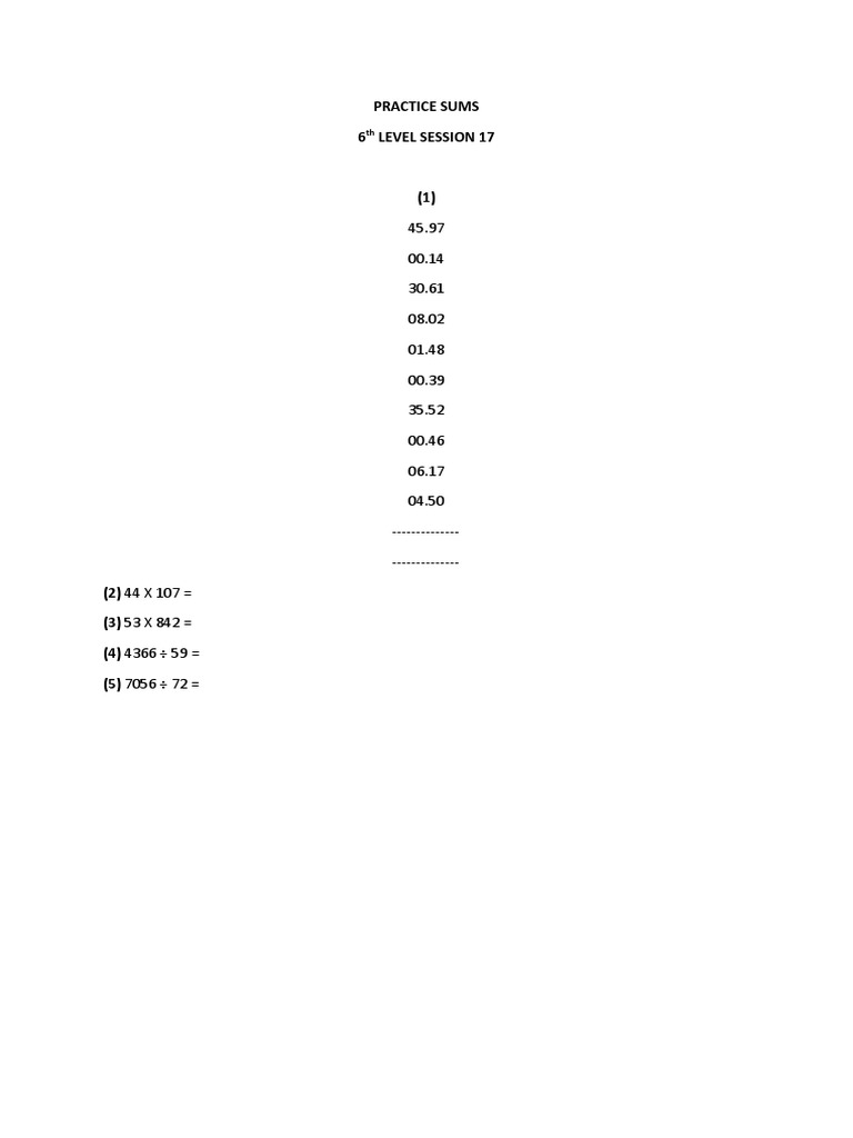 Amacus Sesh 17 PDF | PDF