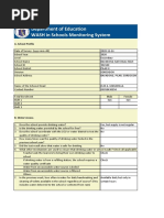 Department of Education: WASH in SCHOOLS Monitoring Tool | PDF | Wash ...