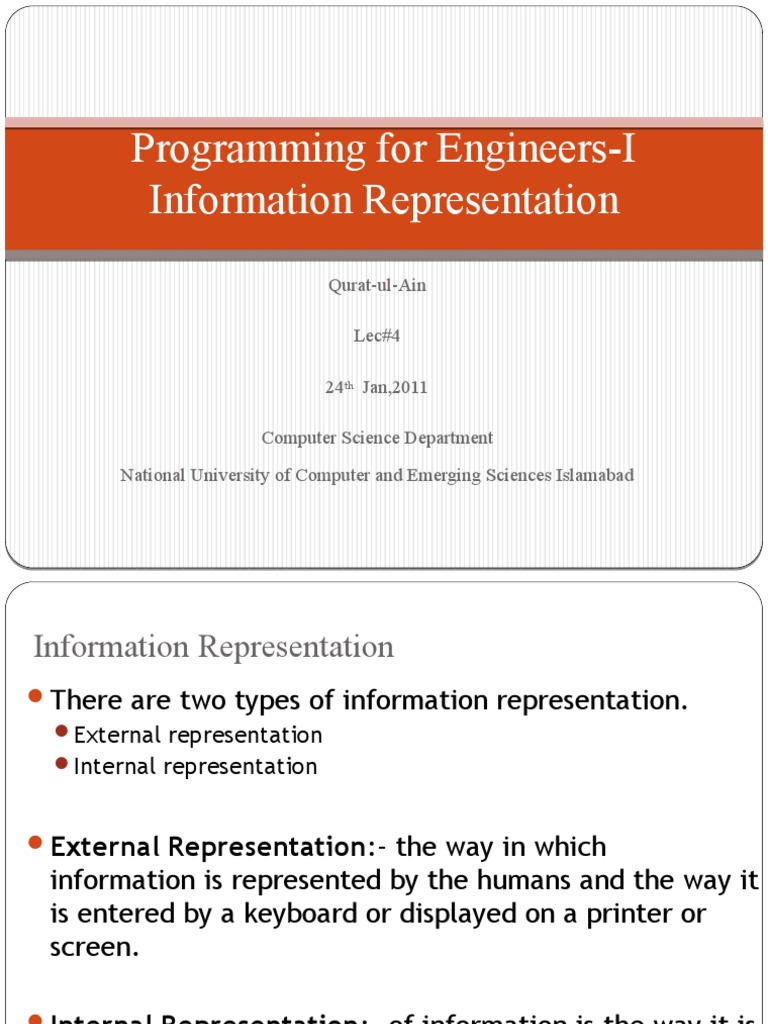 Lec4&5-Info Representation-Logic Design | PDF | Ascii | Theory Of Computation