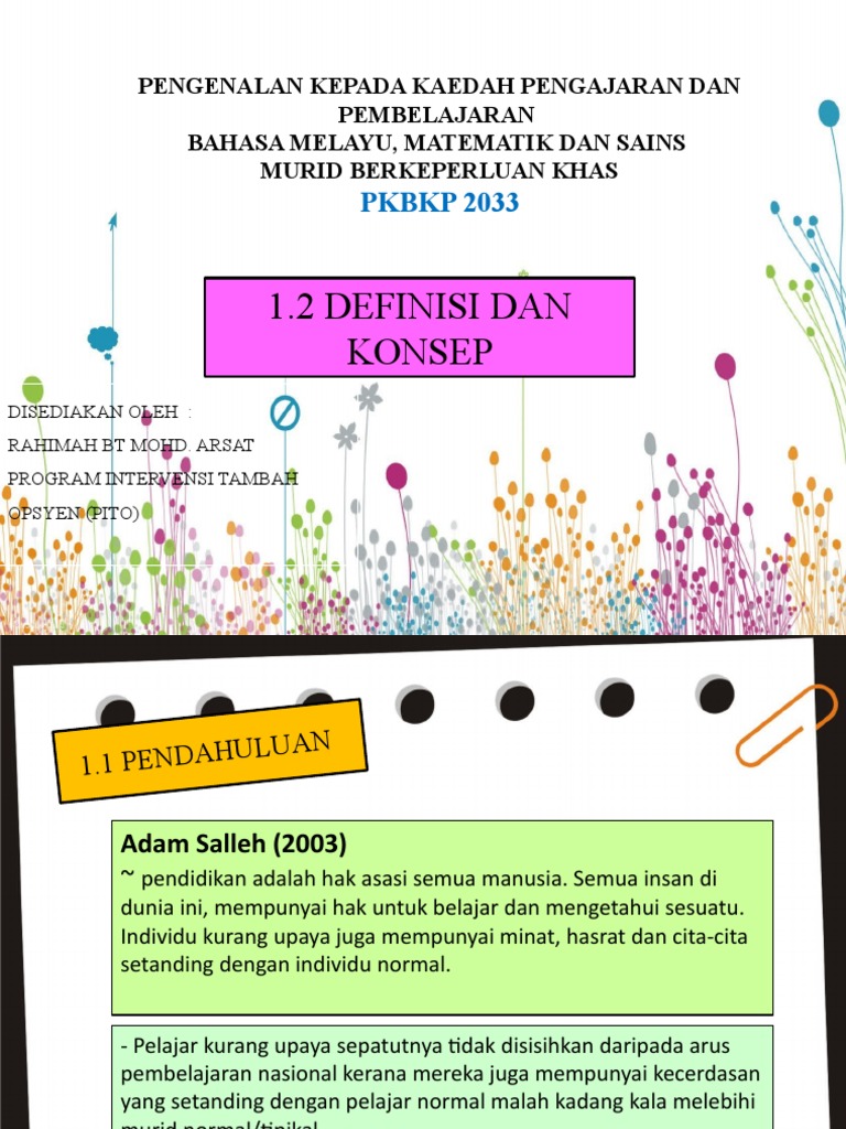 Definisi Dan Konsep | PDF