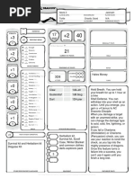 Combat+Cheat+Sheet_Rev1 | PDF | Role Playing Games | D20 System
